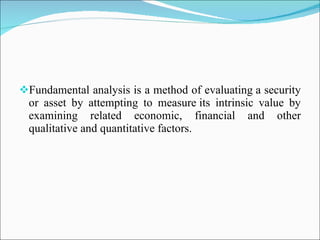 Fundamental analysis | PPT
