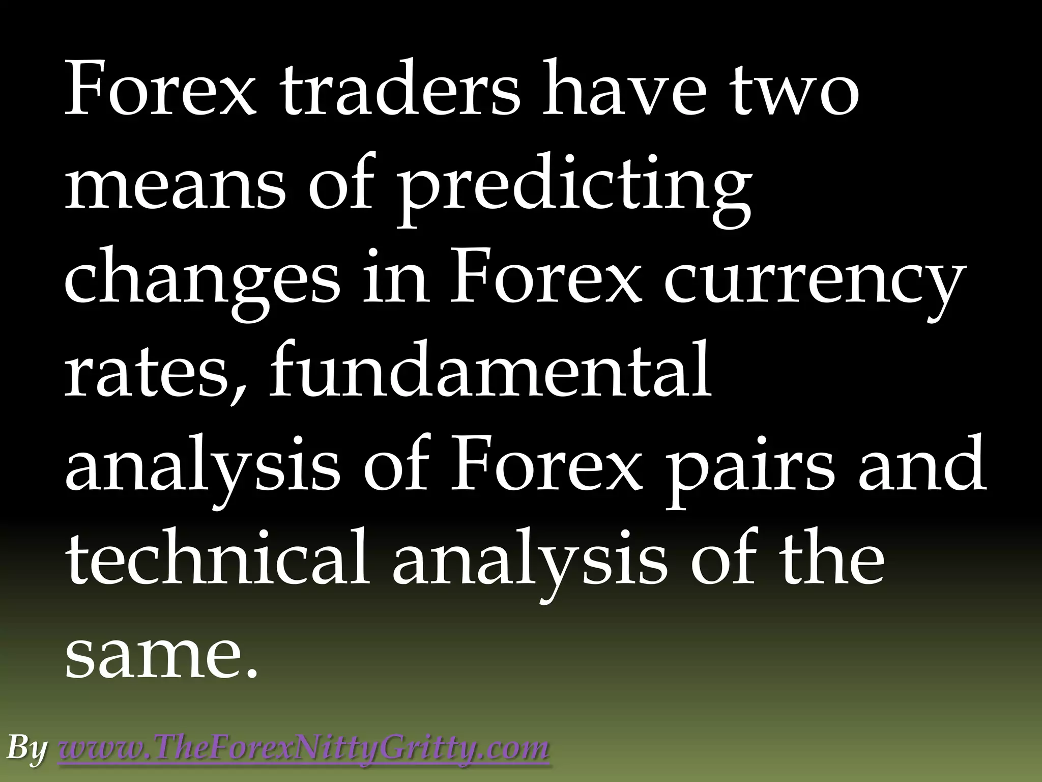 Fundamental Analysis of Forex Pairs | PPTX
