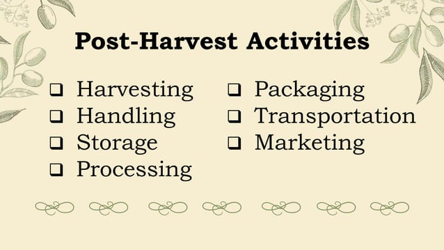 fundamental-of-food-tech-post-harvest-ppt.pptx | Agriculture | Industries