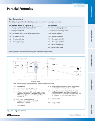 Fundamental optics | PDF