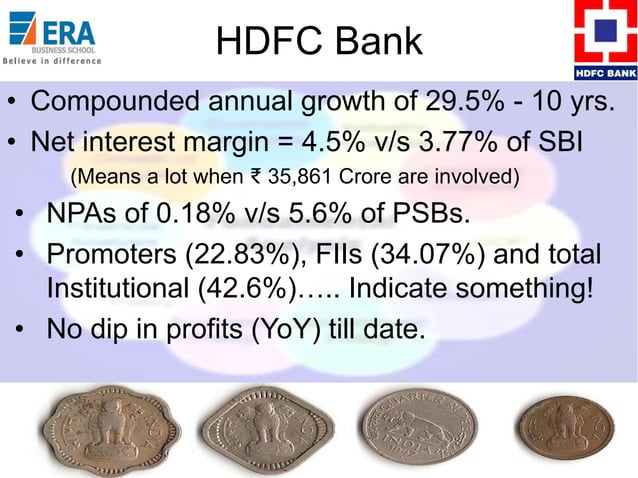 Fundamental analysis of HDFC Bank (ppt) | PDF