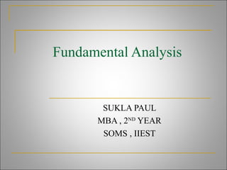 Fundamental analysis | PPT