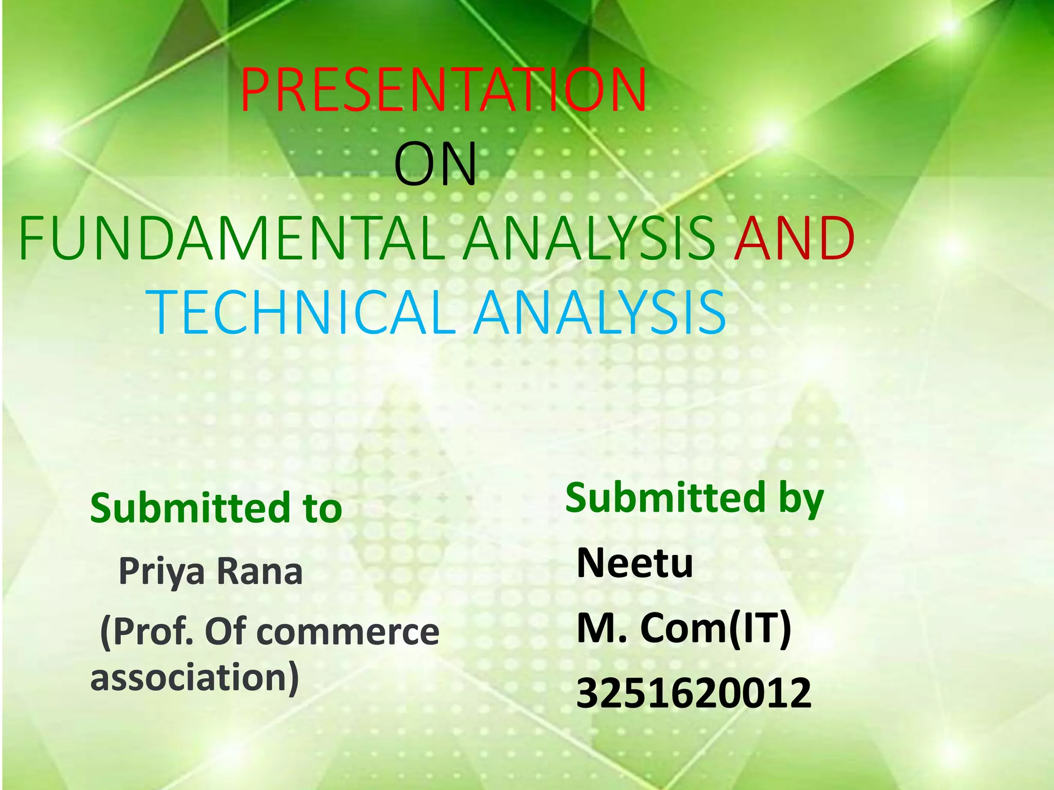 Fundamental analysis | PPT