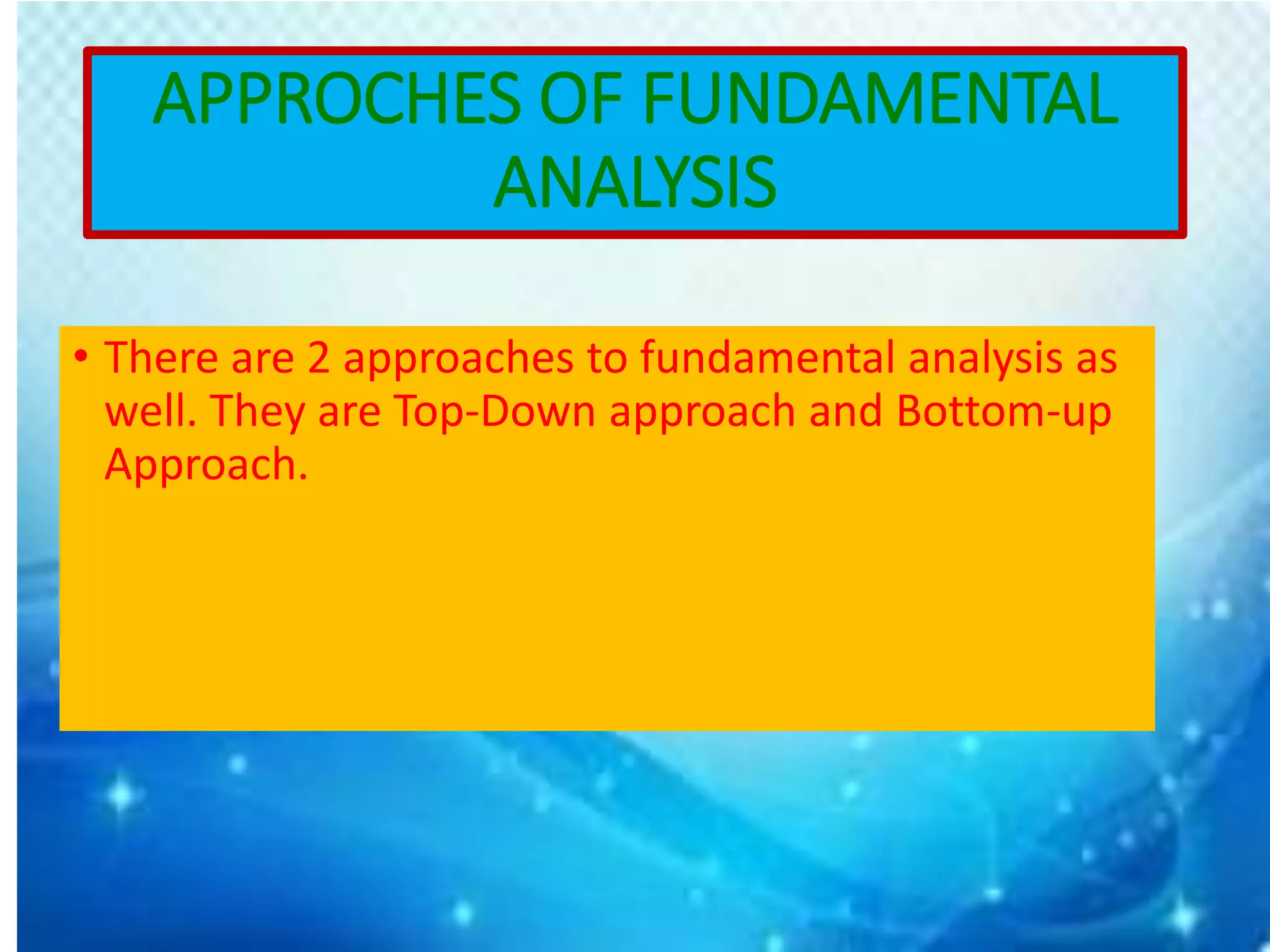 Fundamental analysis | PPT