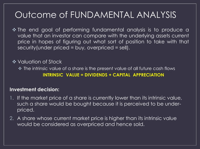 Fundamental analysis and technical analysis | PPTX | Stocks and Bonds ...