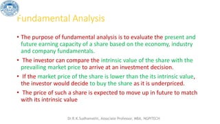 Fundamental Analysis, economic analysis.pptx | Stocks and Bonds ...