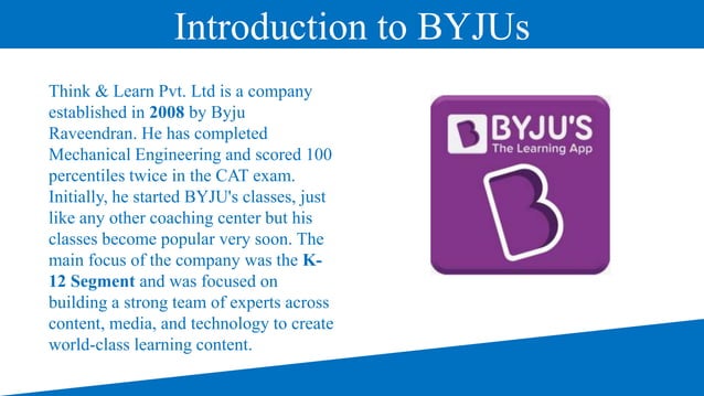 Fundamental analysis of byjus | PPTX