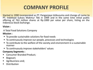 Fundamental analysis of indofood (2009 2011)- acarollin | PPTX