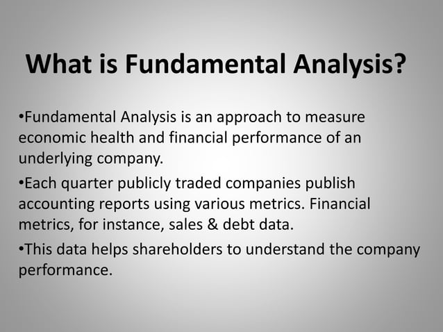 Fundamental analysis of stocks | PPTX | Stocks and Bonds | Personal Investing