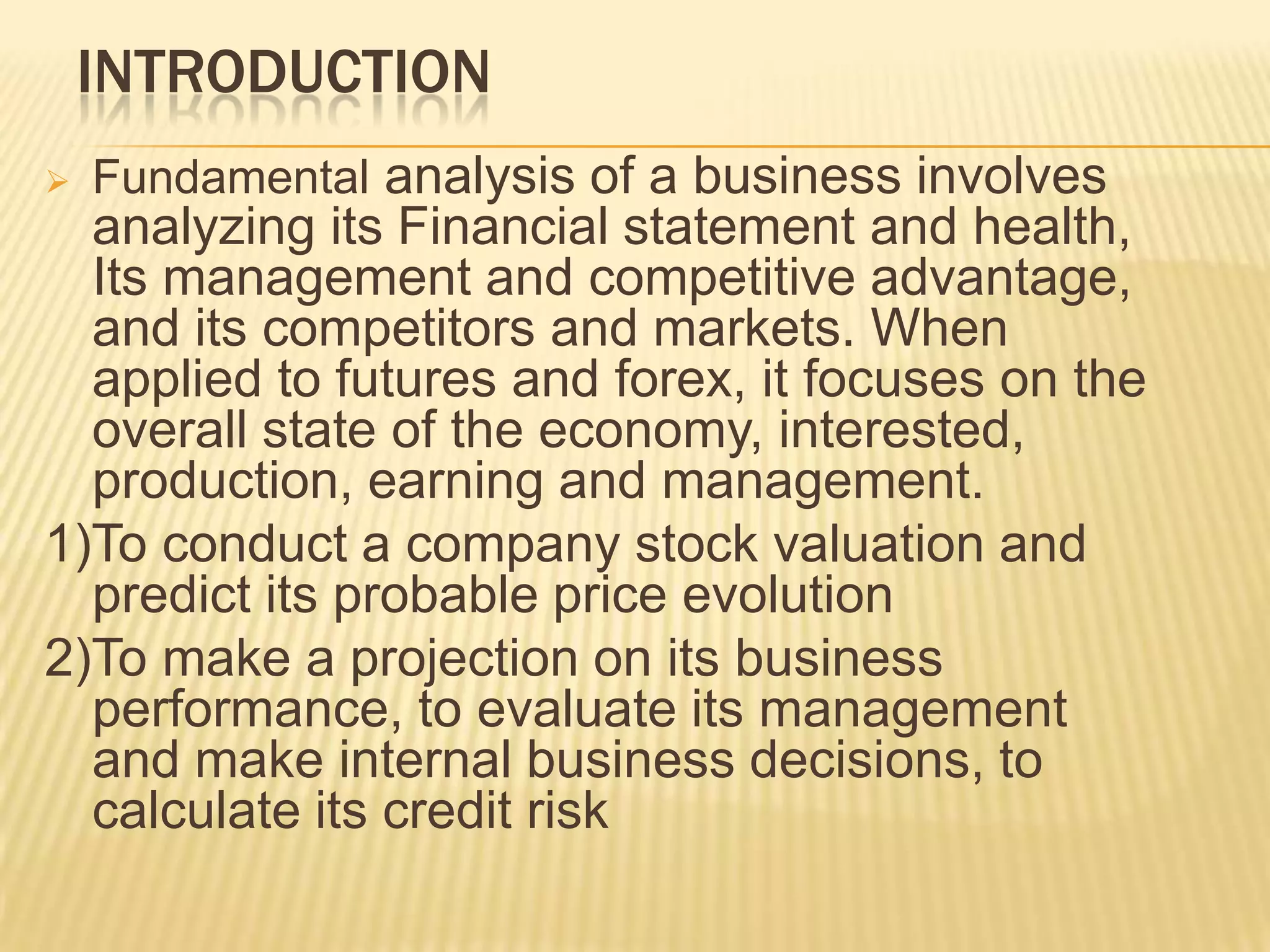 Fundamental analysis ppt | PPTX
