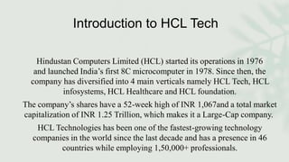 Fundamental analysis of HCL Tech (2021) | PDF