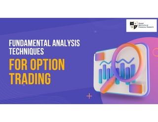Fundamental analysis techniques for option trading | PDF