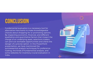 Fundamental analysis techniques for option trading | PDF