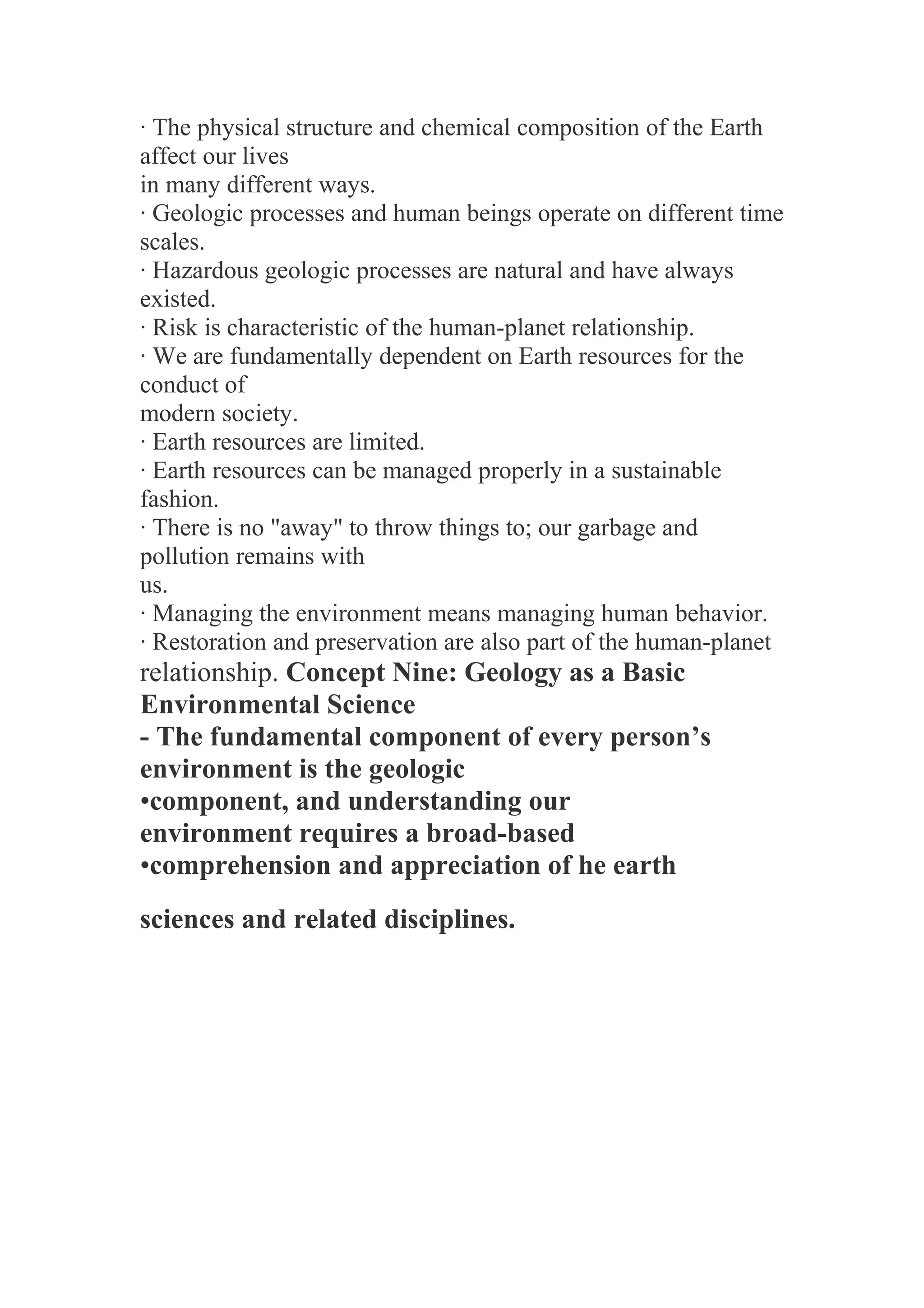 Fundamental and concept of environmental geology | DOC