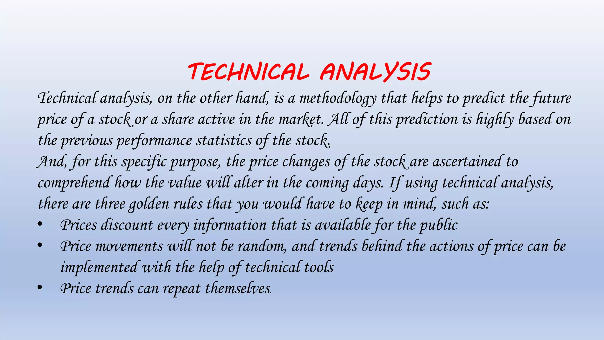 Fundamental and technical analysis (sapm) | PPTX