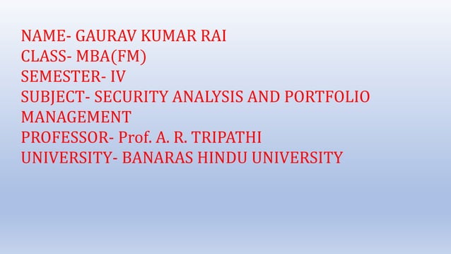 Fundamental and technical analysis (sapm) | PPTX