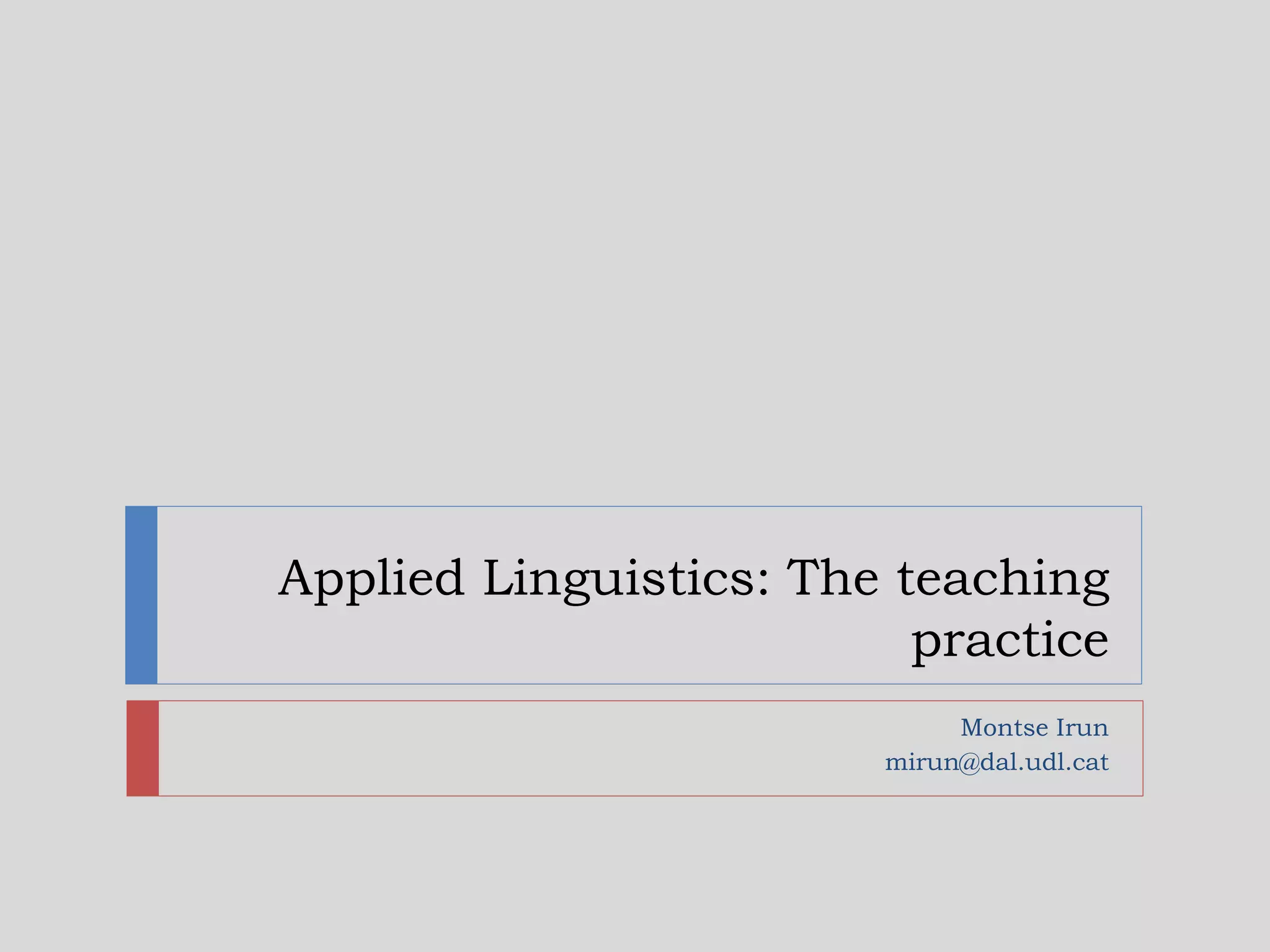 Fundamental aspects of language teaching | PDF