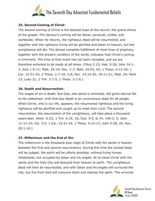 Fundamental beliefs | PDF