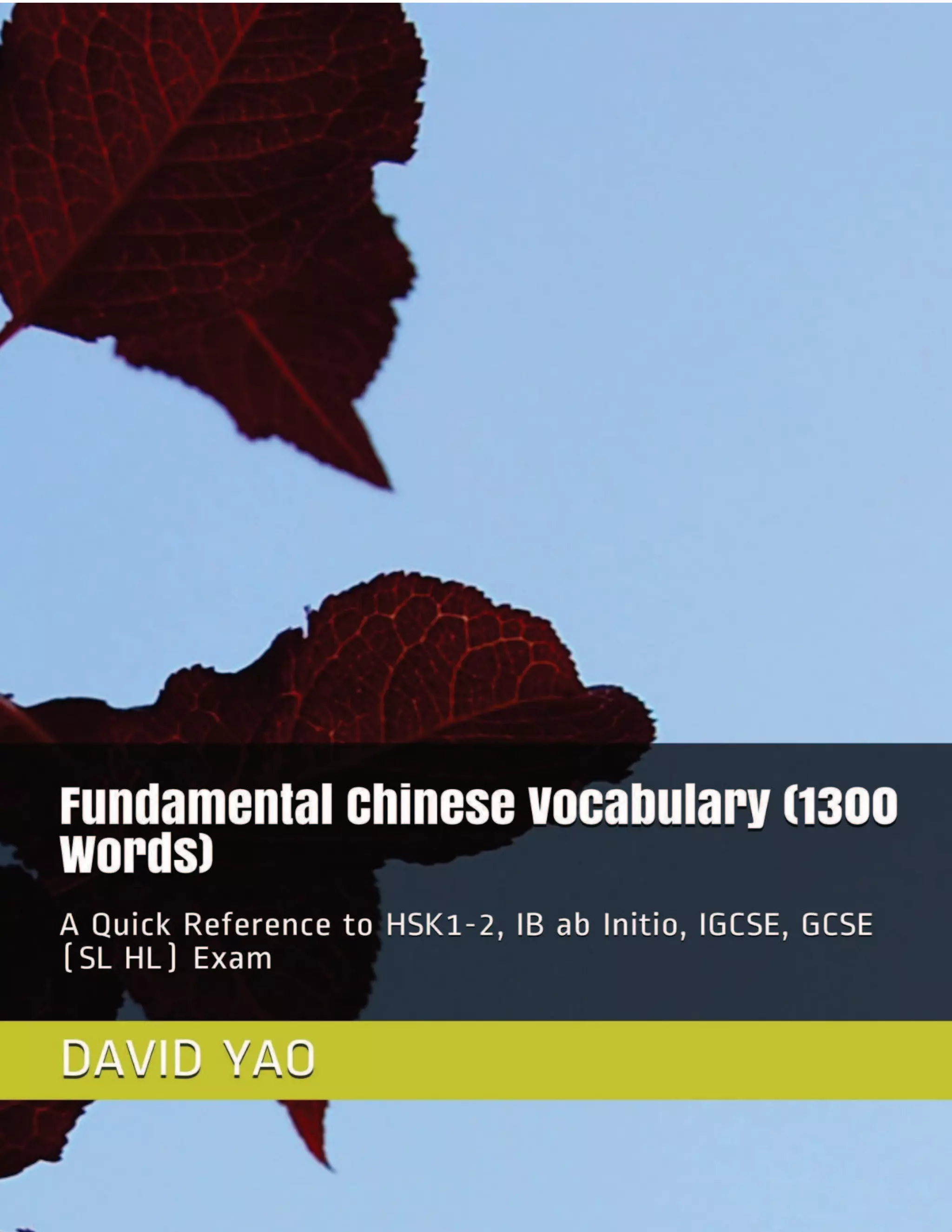 Fundamental Chinese Vocabulary (1300 Words) 国际中文考试必知词汇 sample | PDF