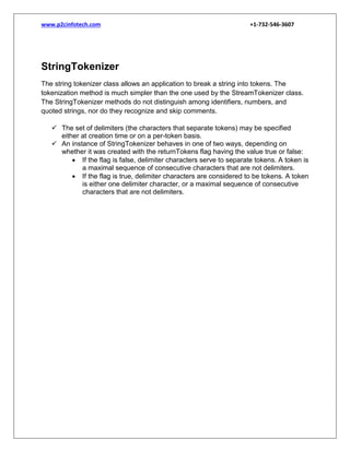 Fundamental classes in java | PDF