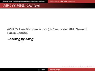 Lecture One: Fundamental of Computational Economics | PDF