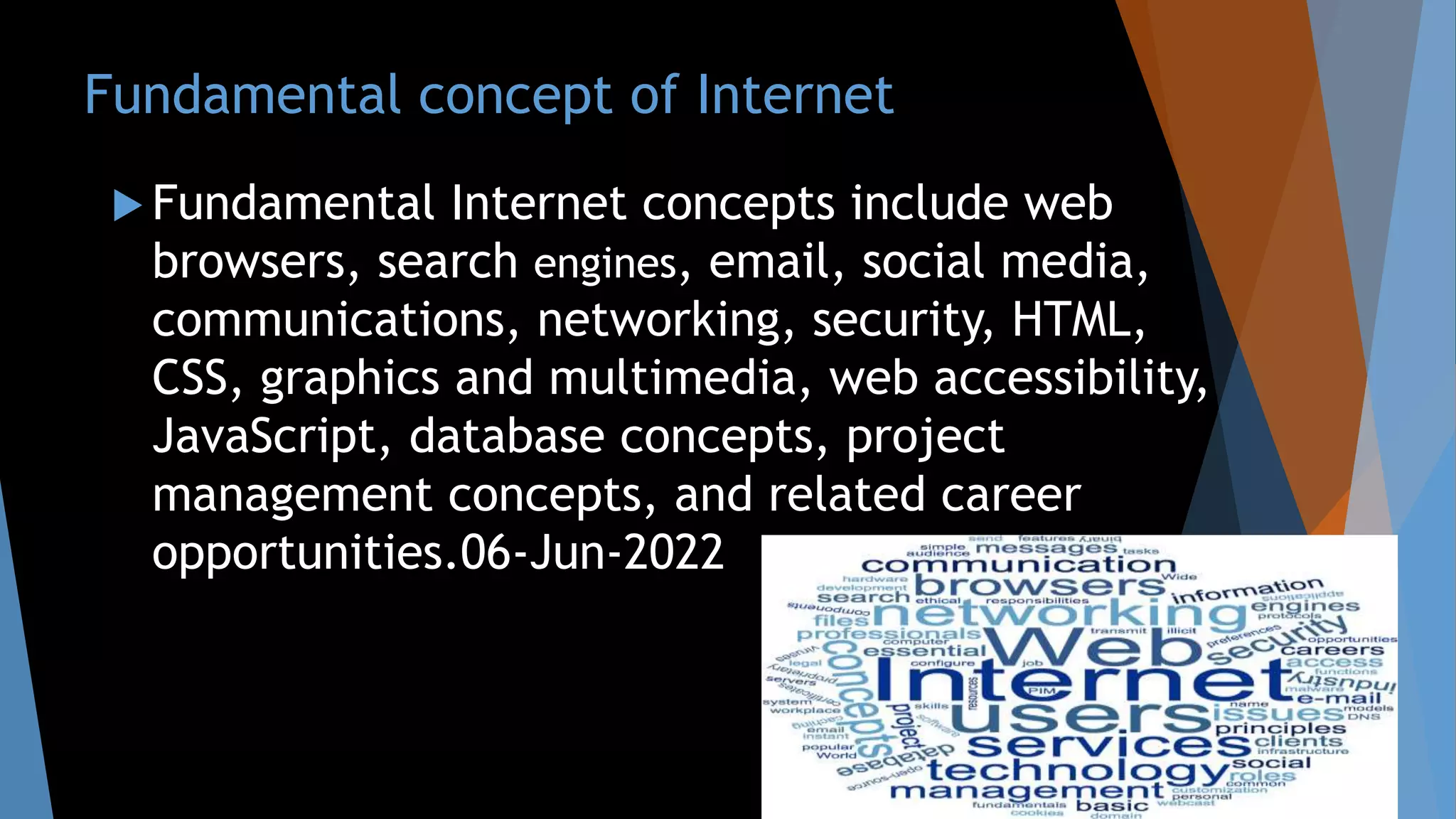 Fundamental concept of Internet with terminology.pptx