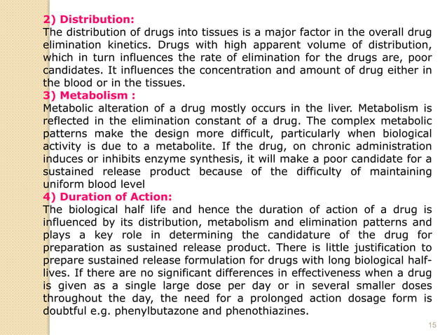 Fundamental concept of modified drug release | PPTX