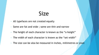 Fundamental concept of typography | PPTX | Desktop Publishing ...