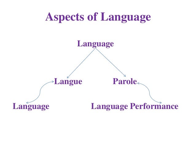 Fundamental concepts in linguistics