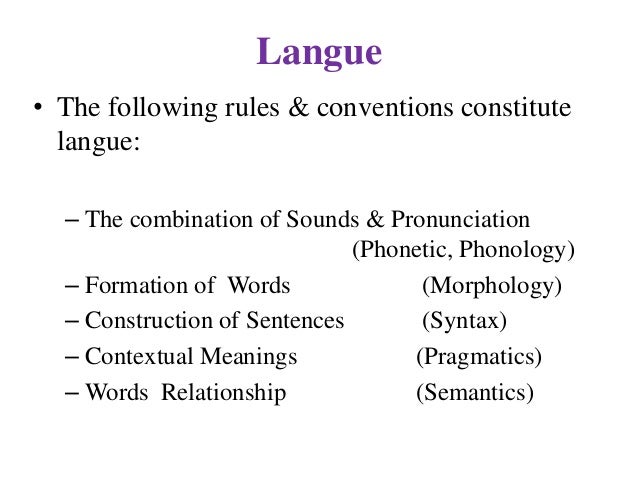 Fundamental concepts in linguistics