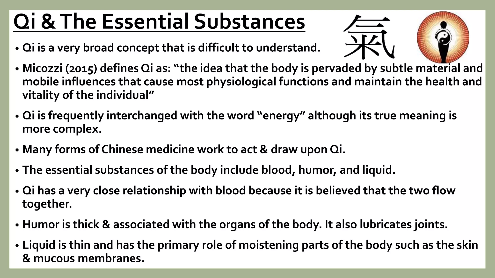Fundamental concepts of chinese medicine | PPTX