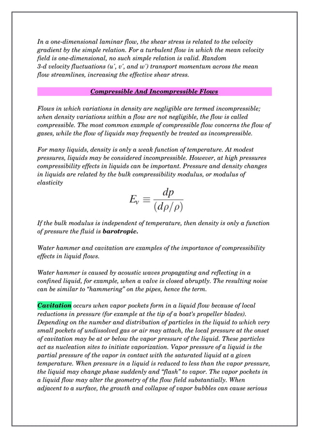 Fundamental concepts of fluid mechanics | PDF