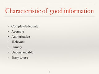 Fundamental concepts of information | PDF