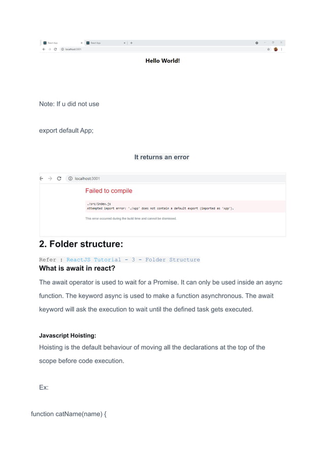 Fundamental concepts of react js | PDF
