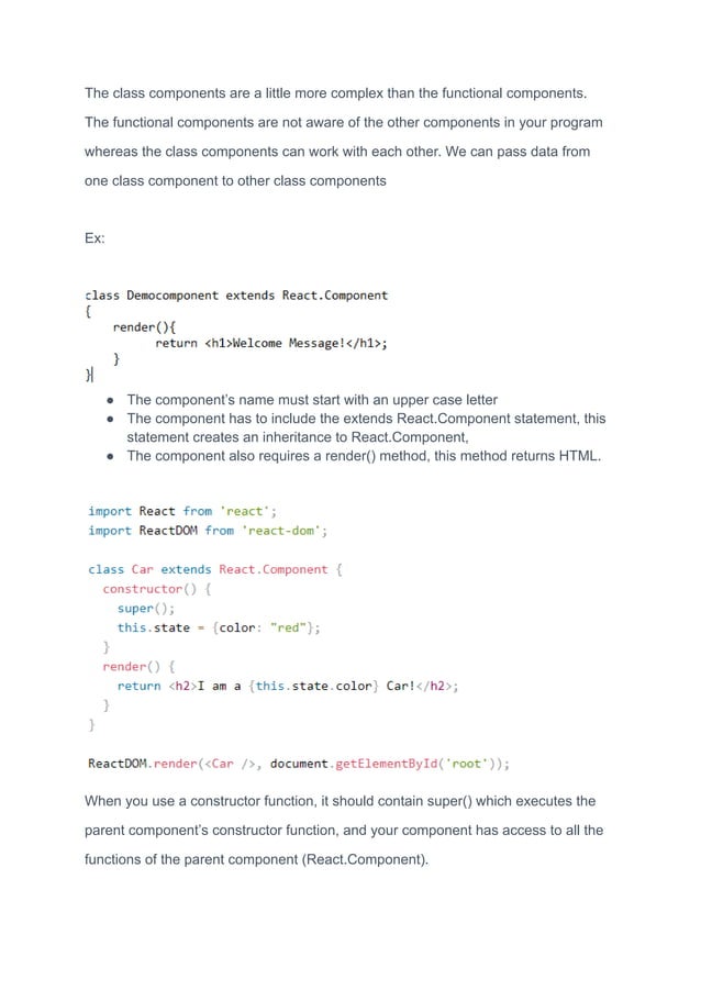 Fundamental concepts of react js | PDF
