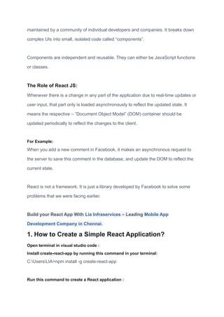Fundamental concepts of react js | PDF