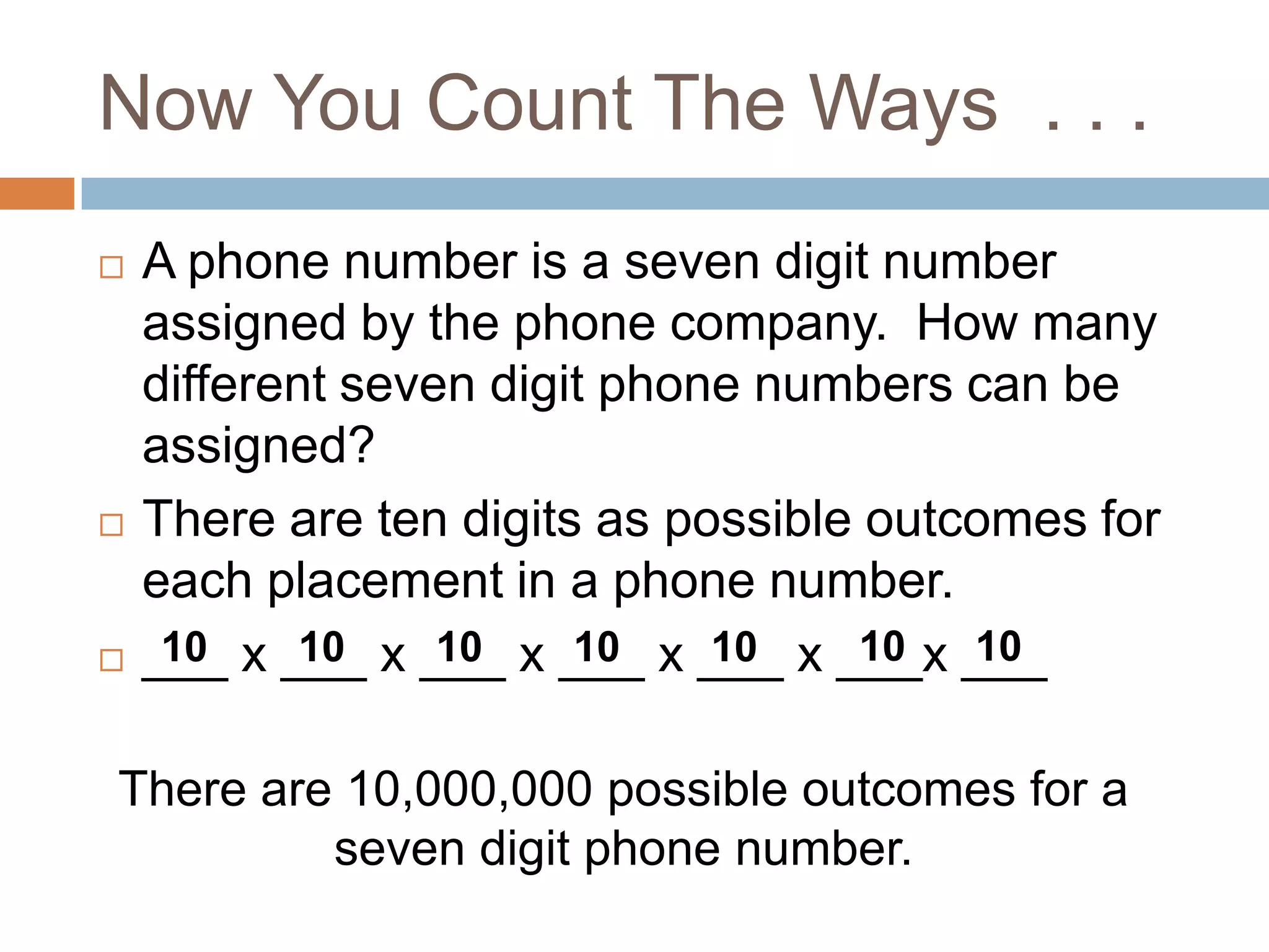 Fundamental counting principle powerpoint | PPTX