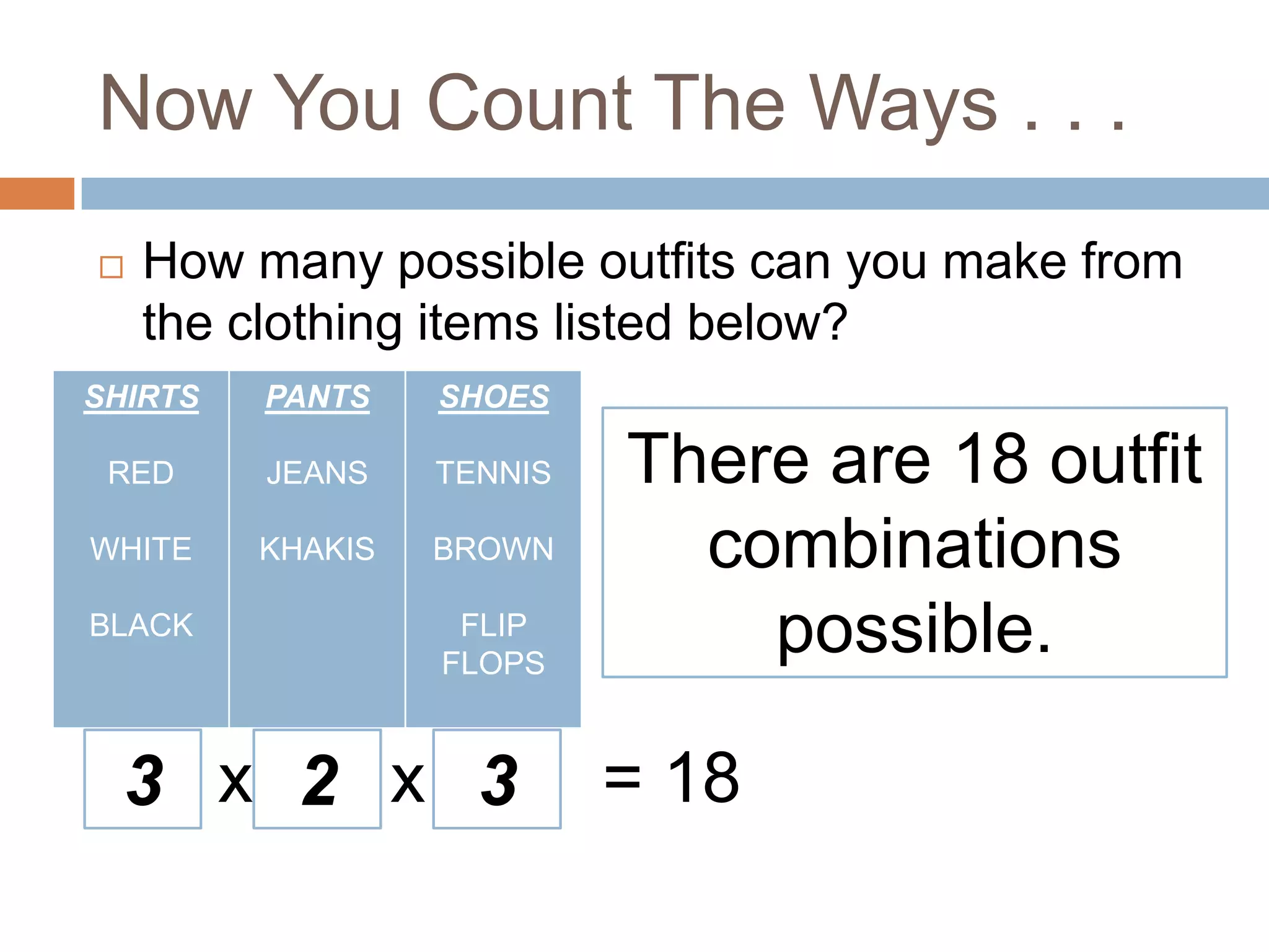 Fundamental counting principle powerpoint | PPTX