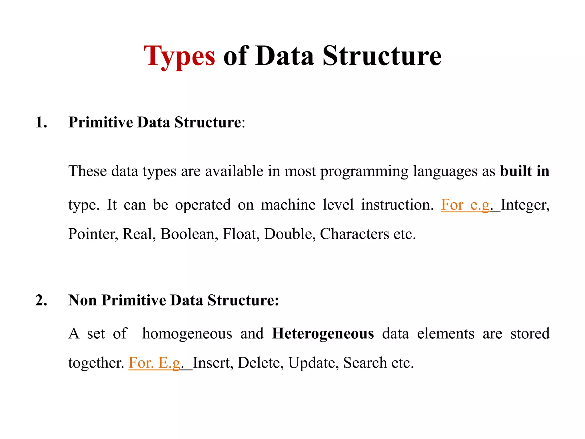 Fundamental Data Structure Pptx Databases Computer Software And Applications