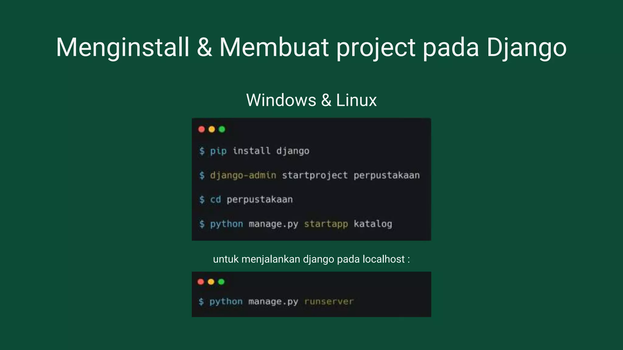 Fundamental Django, dan Contoh Program CRUD Katalog Buku Perpustakaan. | PPTX