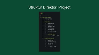 Fundamental Django, dan Contoh Program CRUD Katalog Buku Perpustakaan. | PPTX