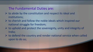 Fundamental duties and fundamental rights | PPTX