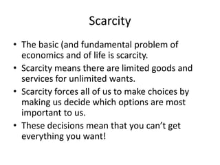 Fundamental economic concepts | PPTX
