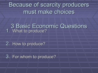 Fundamental economic concepts | PPT