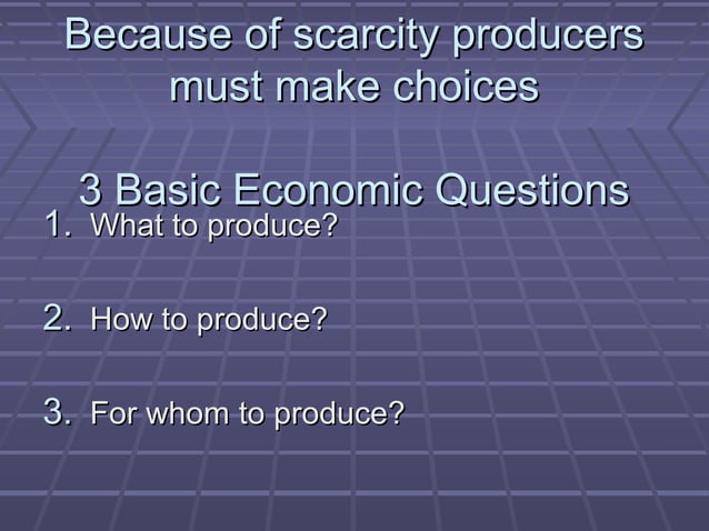 Fundamental economic concepts | PPT | Business | Business and Finance