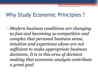 Fundamental economic concepts used in business decisions | PPTX