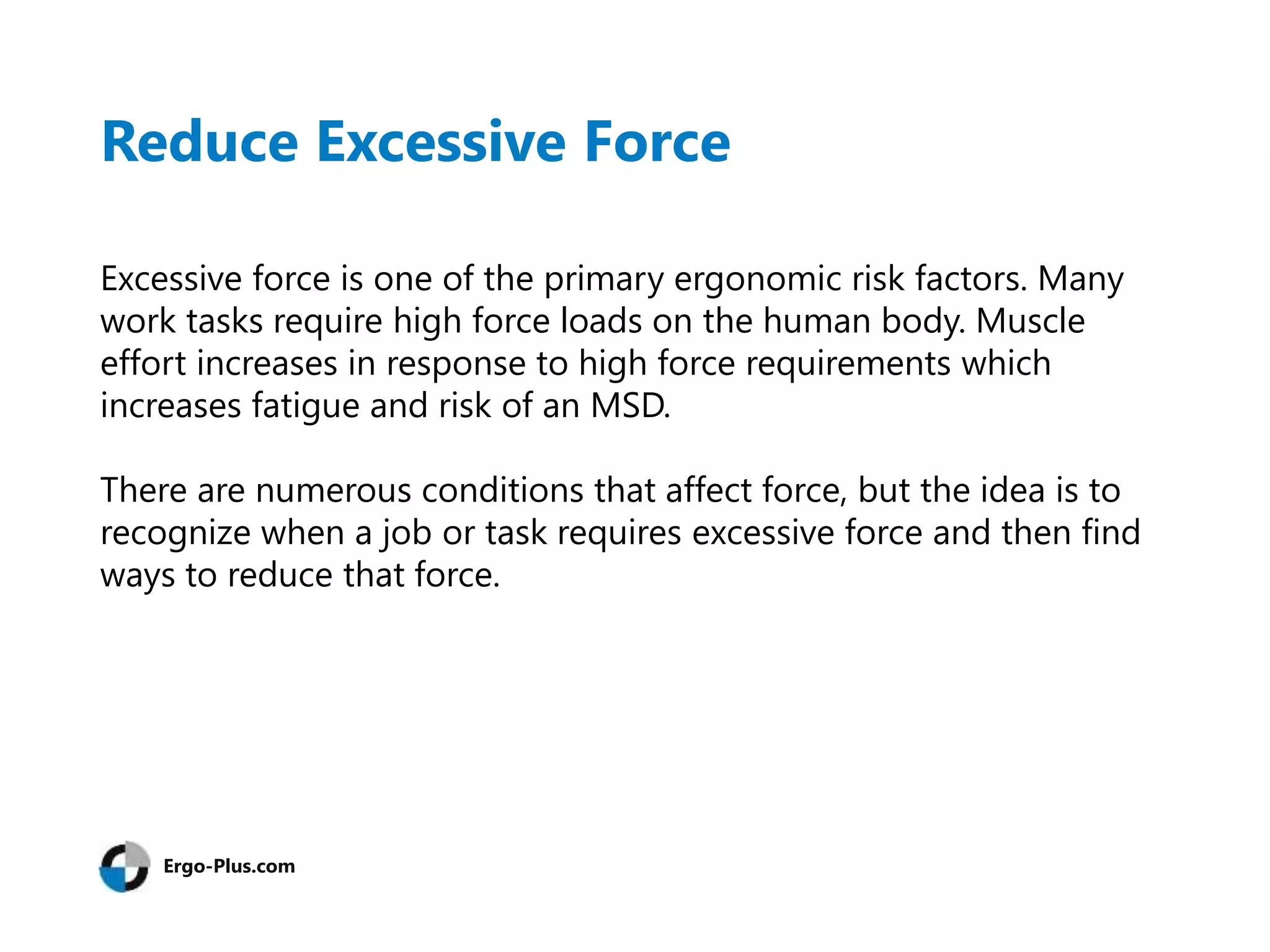 Fundamental Principles of Ergonomics | PPTX