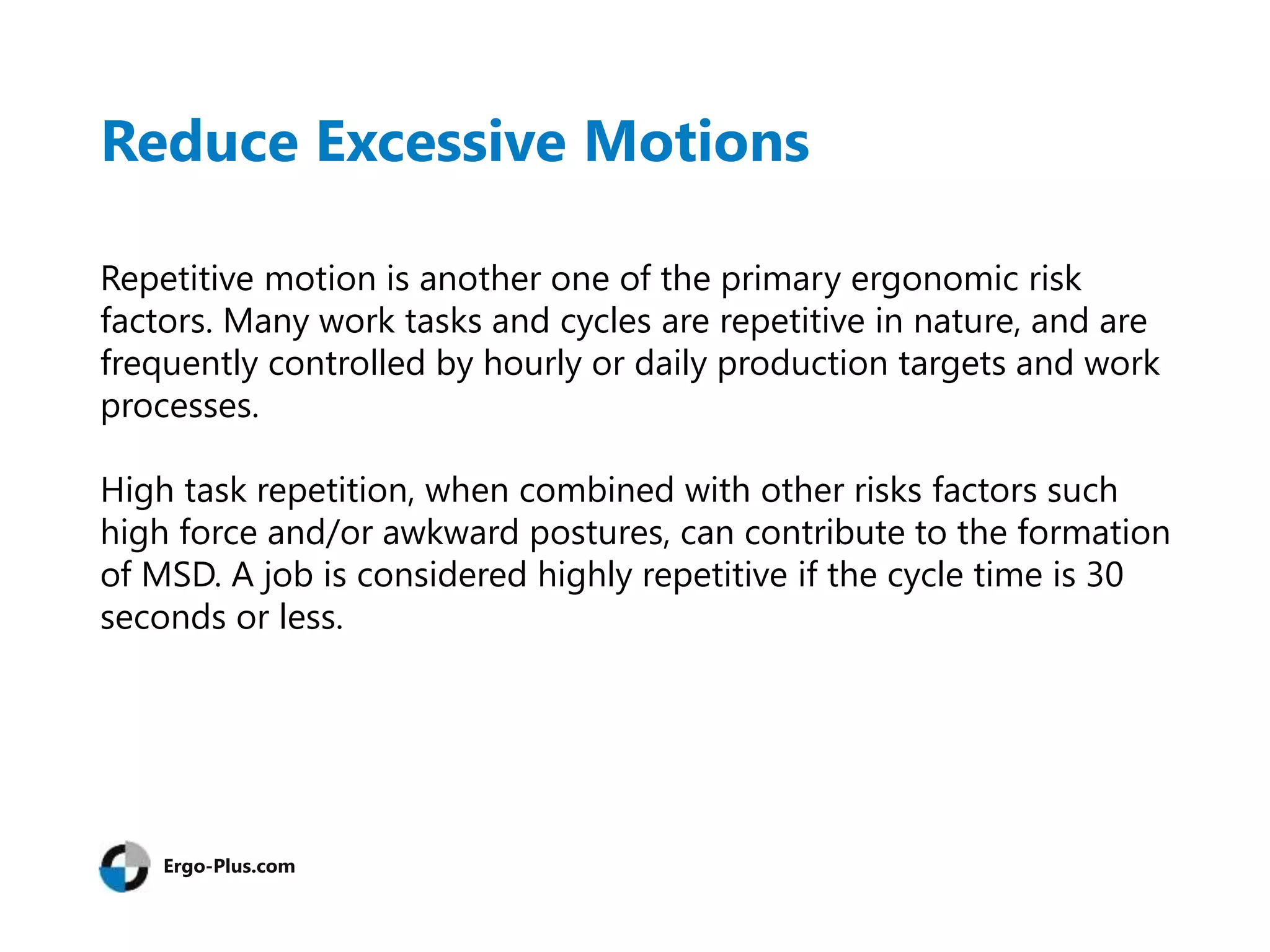Fundamental Principles of Ergonomics | PPTX