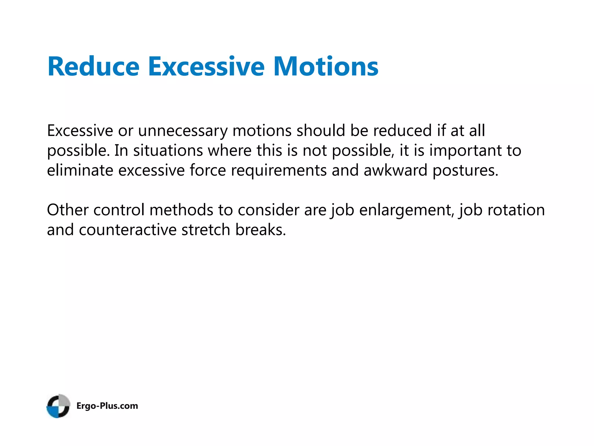 Fundamental Principles of Ergonomics | PPTX