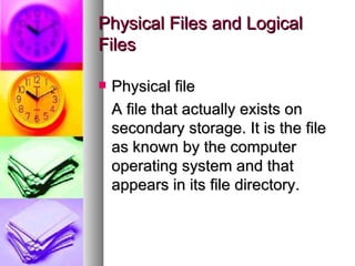 Fundamental File Processing Operations | PPT